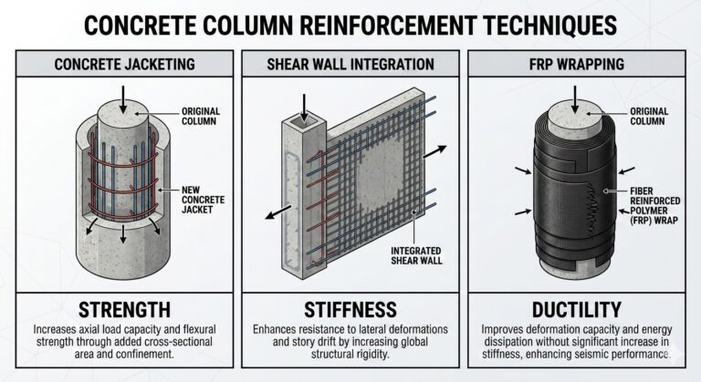 Structural Retrofitting Types & Techniques for Concrete Buildings