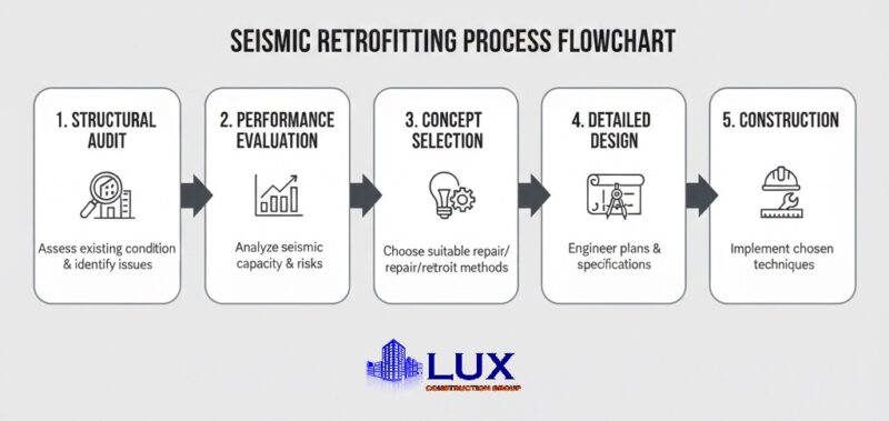 Structural Retrofitting Types & Techniques for Concrete Buildings