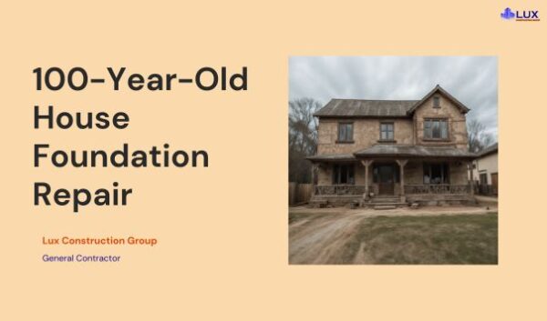 100 Year Old House Foundation Repair - Lux Construction