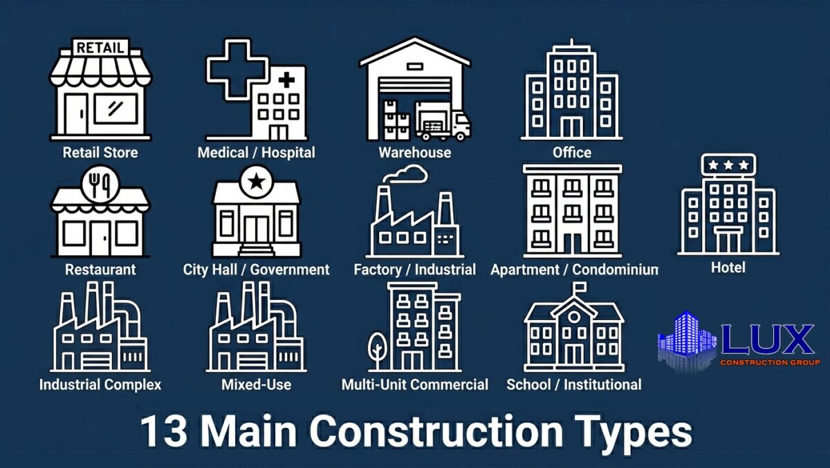 13 Types of Commercial Construction: Examples & Planning Tips
